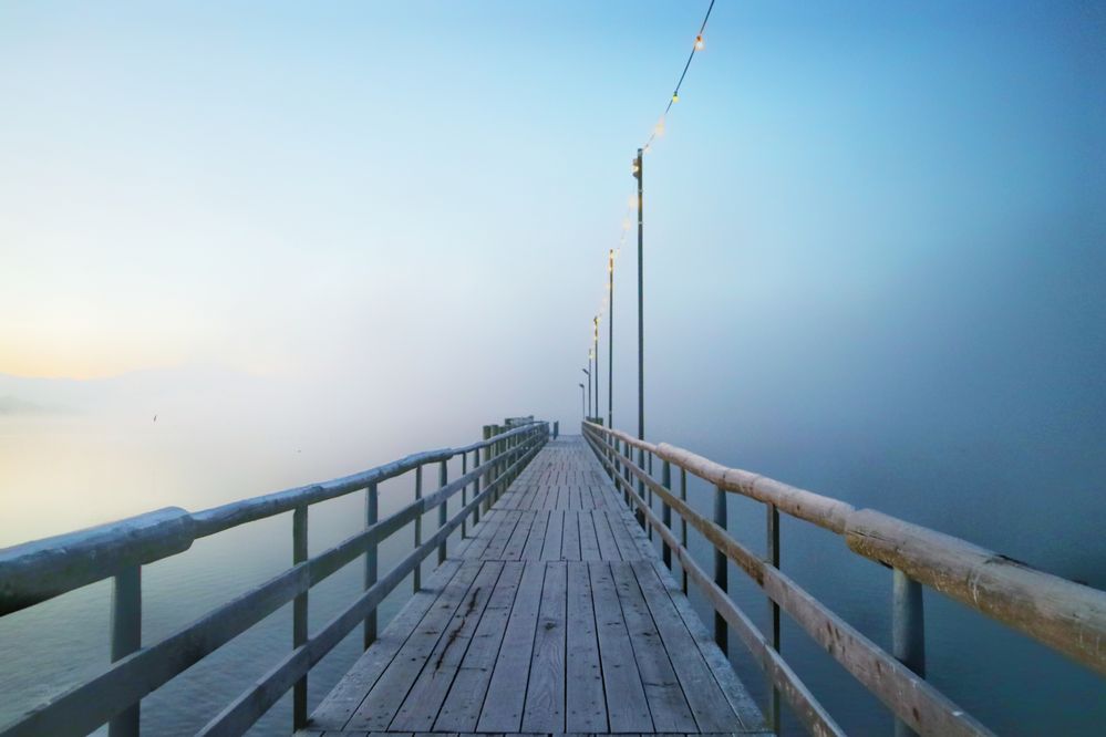 Sonnenaufgang am Chiemsee Foto & Bild | landschaft, wege und pfade, winter Bilder auf fotocommunity