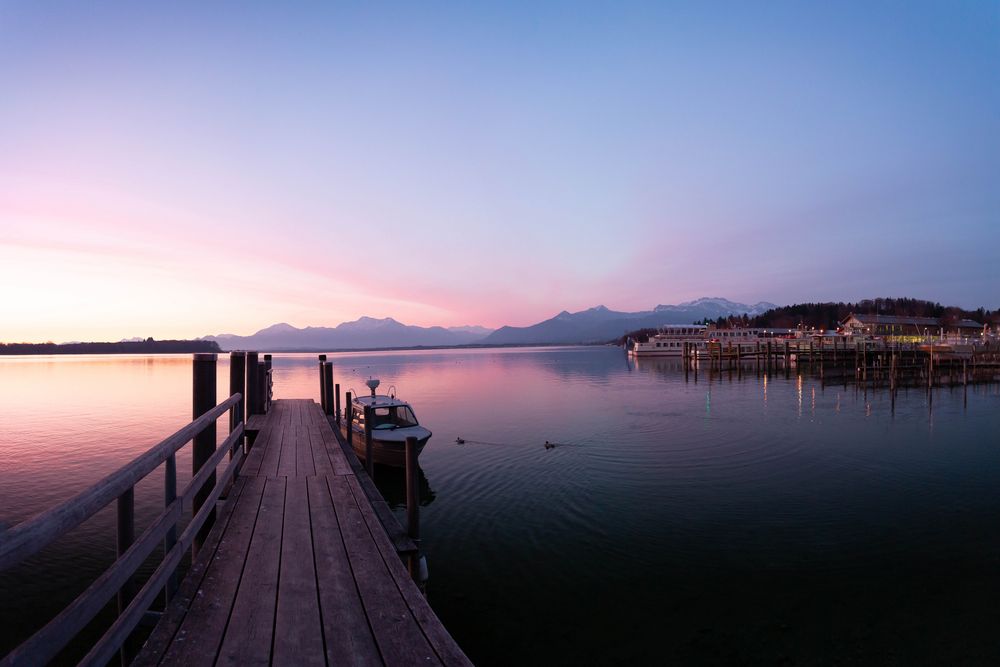 Sonnenaufgang am Chiemsee Foto & Bild | landschaft, jahreszeiten, frühling Bilder auf fotocommunity