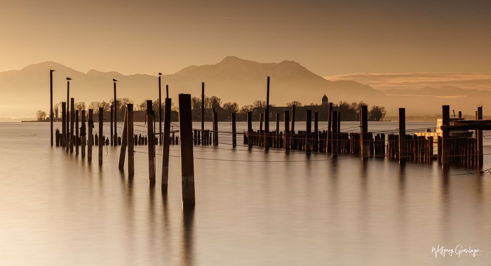 Sonnenaufgang am Chiemsee Foto & Bild | jahreszeiten, winter, sonnenaufgänge Bilder auf ...