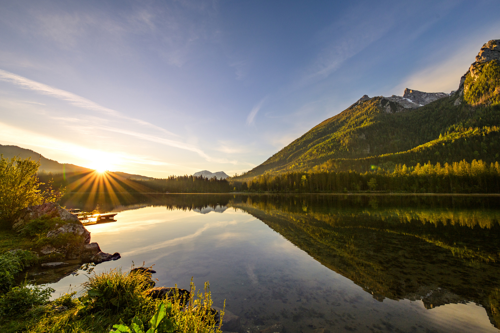 Sonnenaufgang am Hintersee Foto & Bild | landschaft, berge, bergseen Bilder auf fotocommunity