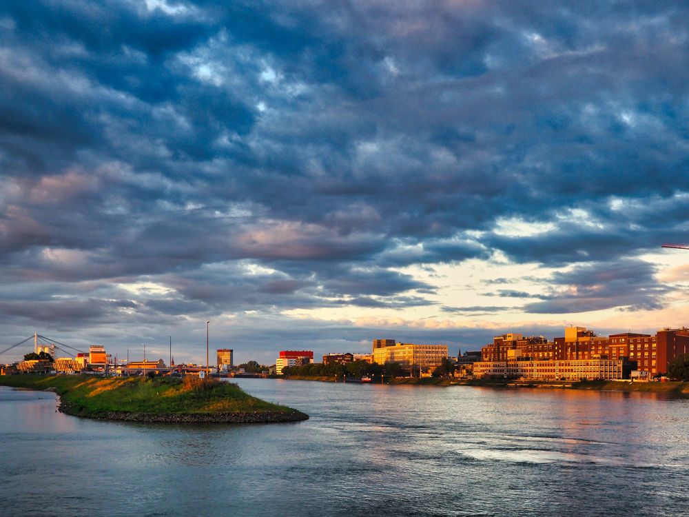 Sonnenaufgang am Rhein Foto & Bild | natur, landschaft, bach Bilder auf fotocommunity