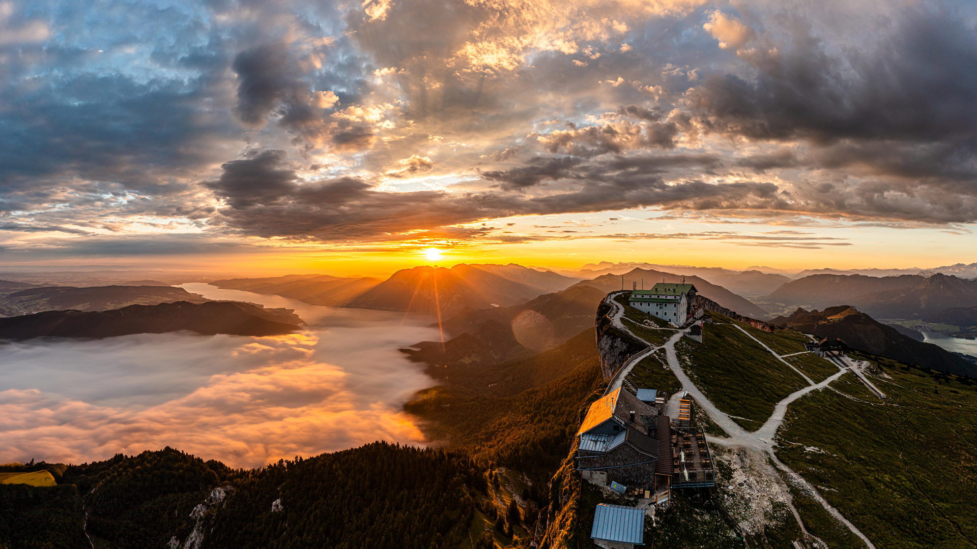 Sonnenaufgang am Schafberg Foto & Bild | europe, Österreich ...
