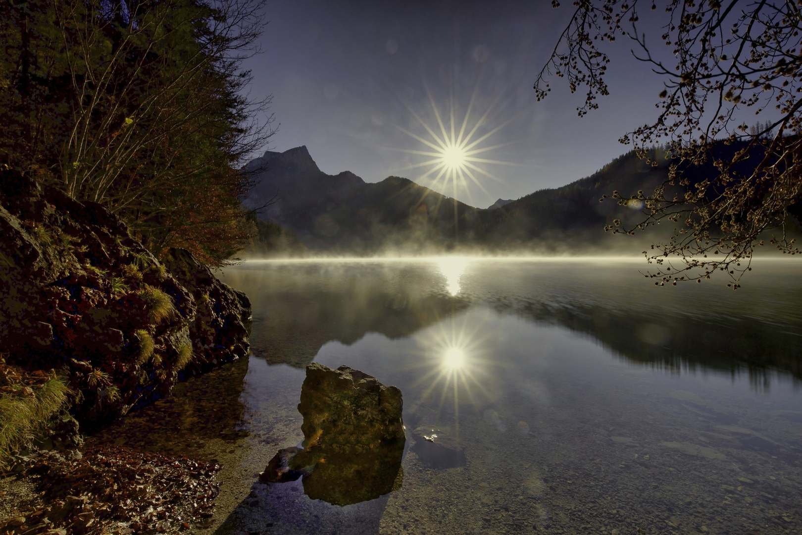 Sonnenaufgang am See Foto & Bild | wasser, natur, herbst Bilder auf fotocommunity