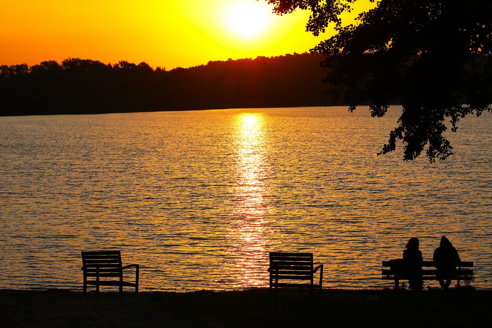 Sonnenaufgang am See Foto & Bild | landschaft, bach, fluss & see, see, teich & tümpel Bilder auf ...