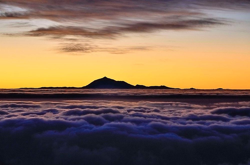 Sonnenaufgang an Teide Foto & Bild | bilder, fotos, himmel Bilder auf ...