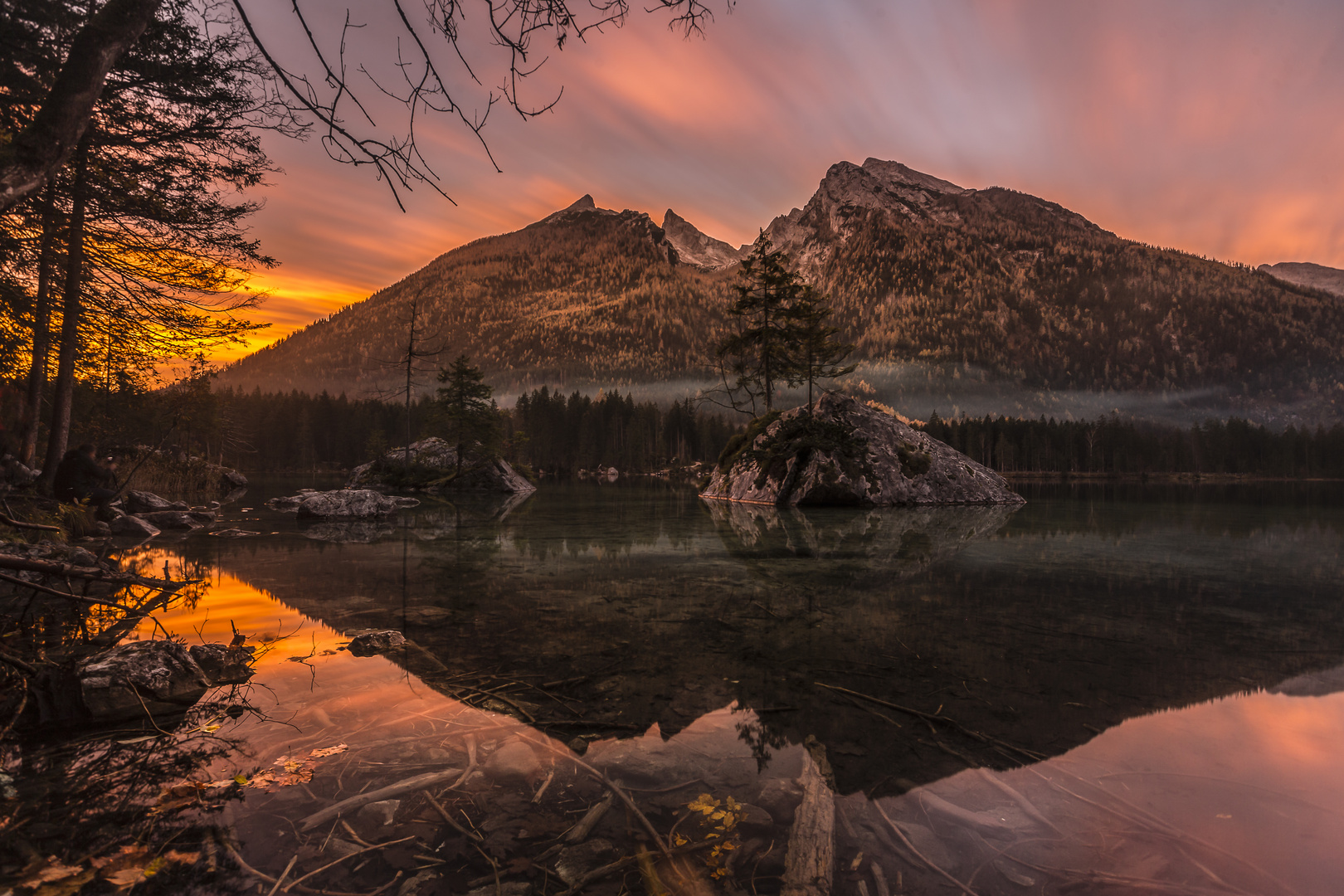 Sonnenaufgang Hintersee (Ramsau) Foto & Bild | natur Bilder auf ...