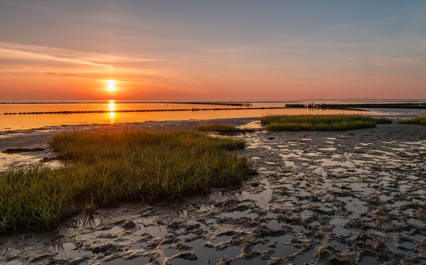 Sonnenaufgang im Watt Foto & Bild | landschaft, meer & strand, watt Bilder auf fotocommunity
