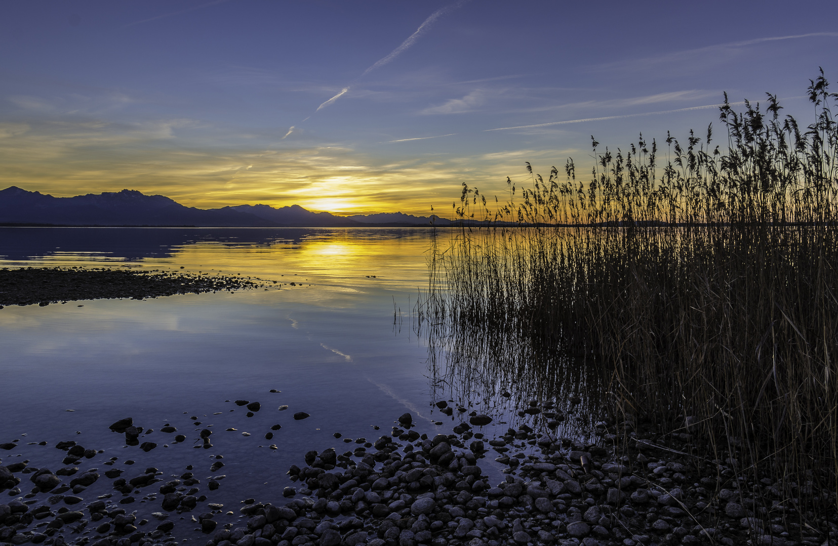 Sonnenuntergang am Chiemsee Foto & Bild | landschaft, bach, fluss & see, see, teich & tümpel ...
