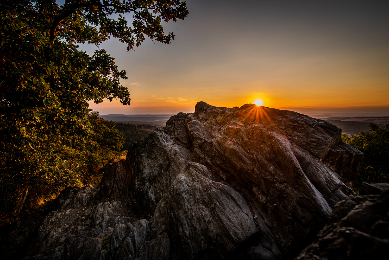Sonnenuntergang am Großen Zacken Foto & Bild | landschaft, berge ...