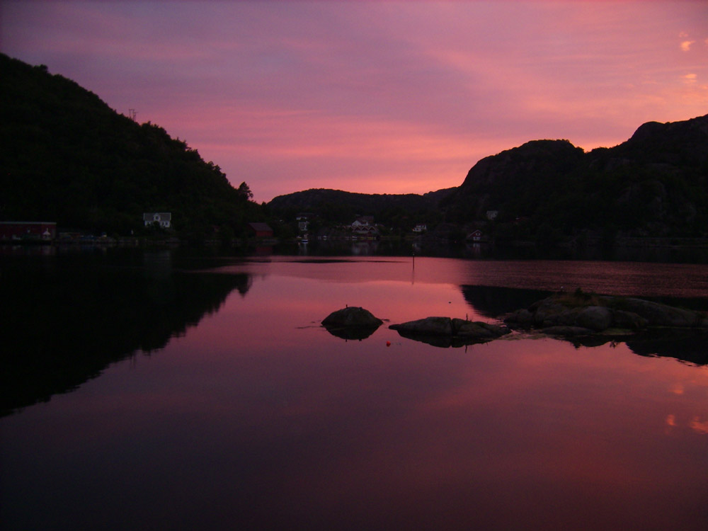 Sonnenuntergang am Rekefjord Foto & Bild | archiv projekte naturchannel ...