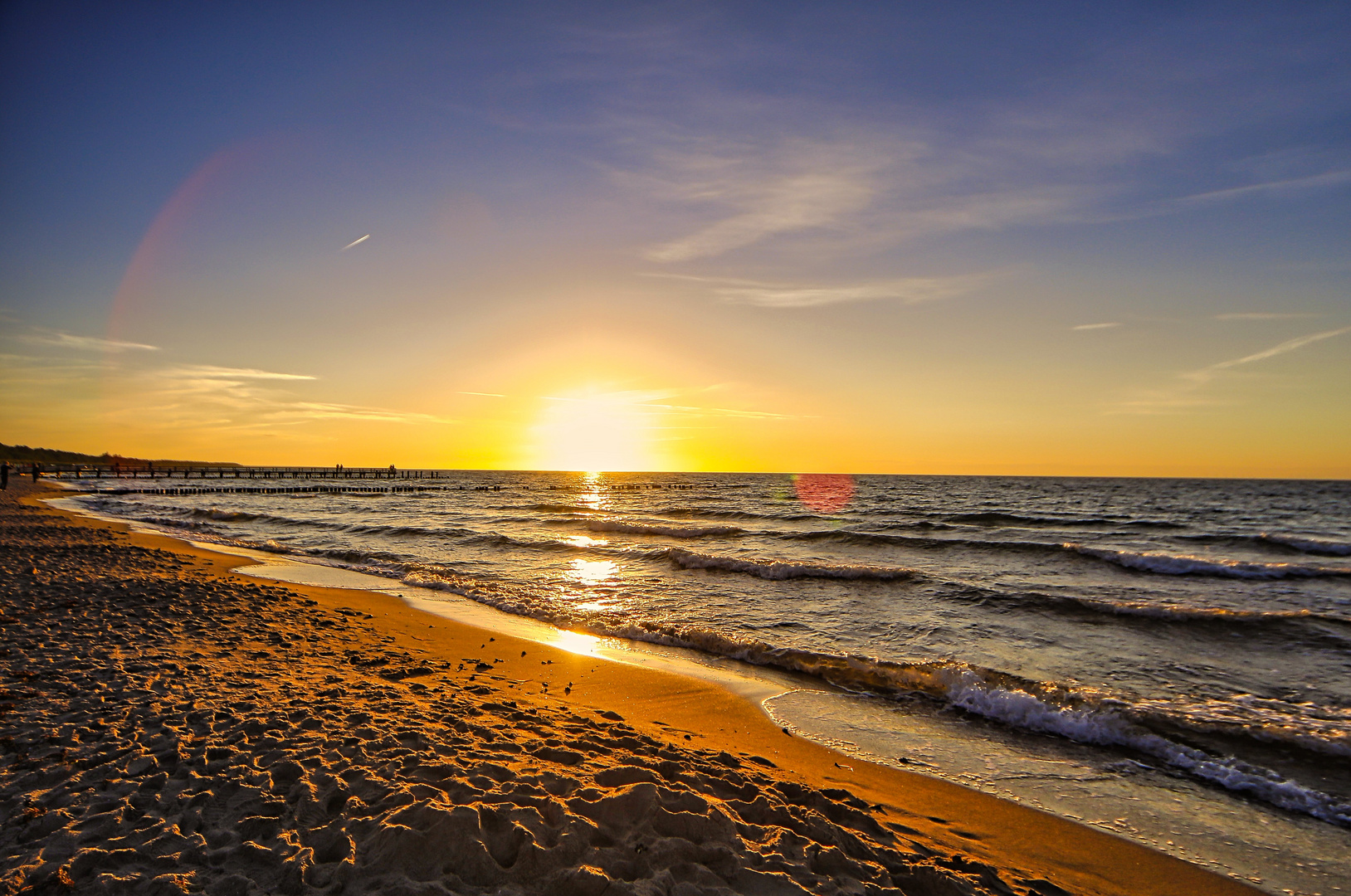 Sonnenuntergang am Strand Foto & Bild | deutschland, europe ...