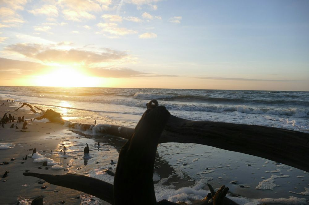 Sonnenuntergang am Weststrand Prerow Foto & Bild | landschaft, natur ...