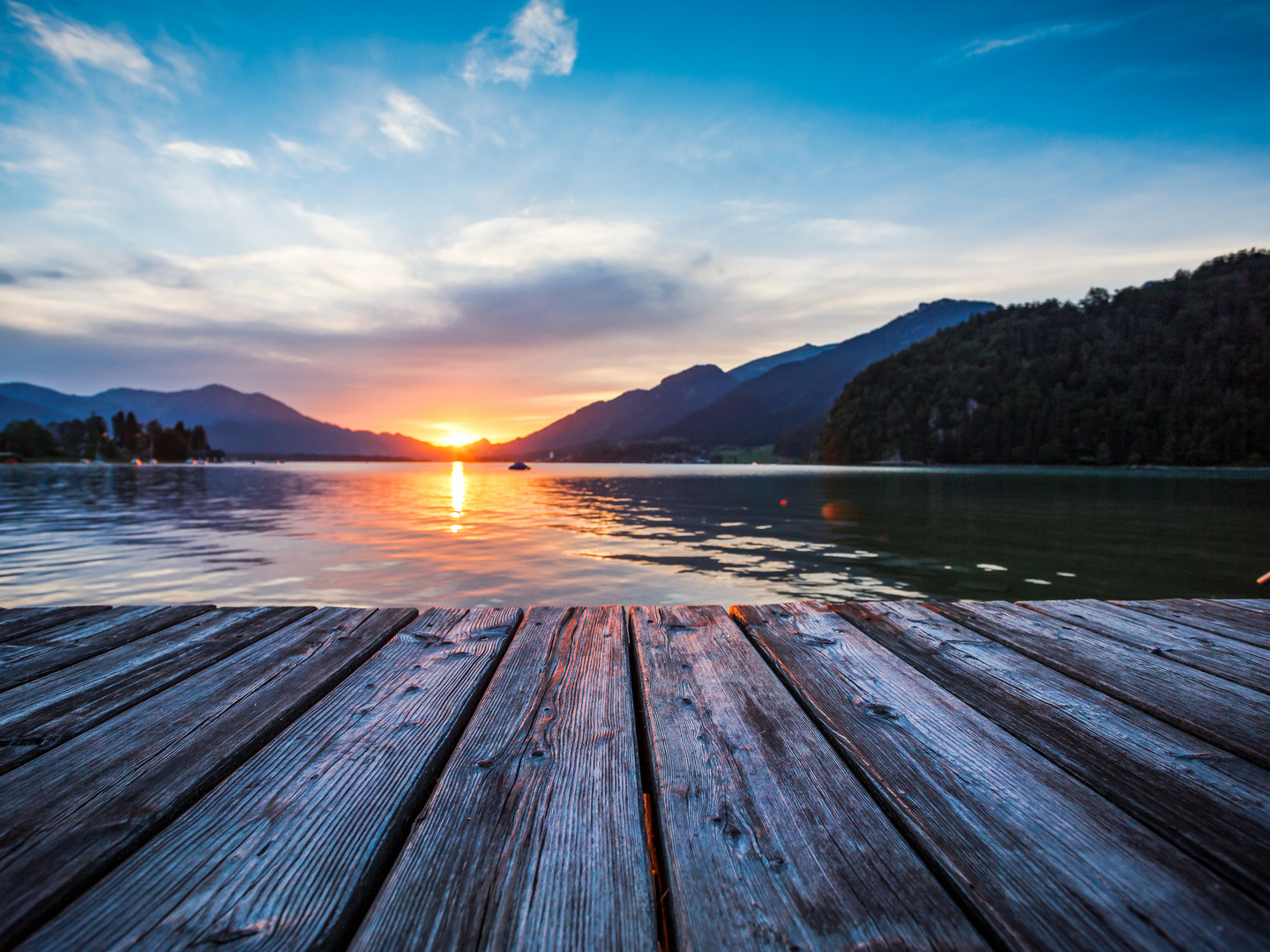 Sonnenuntergang am Wolfgangsee Foto & Bild | landschaft, nature, sunset ...