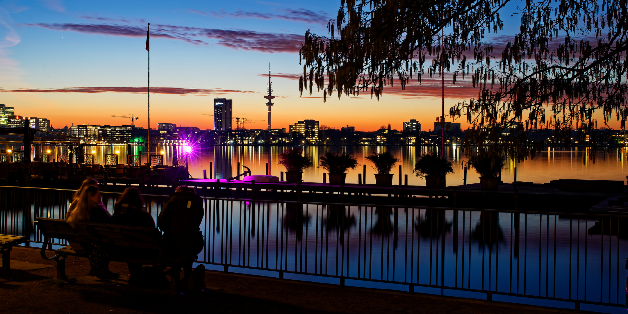Sonnenuntergang ..... an der Alster Foto & Bild | deutschland, europe ...