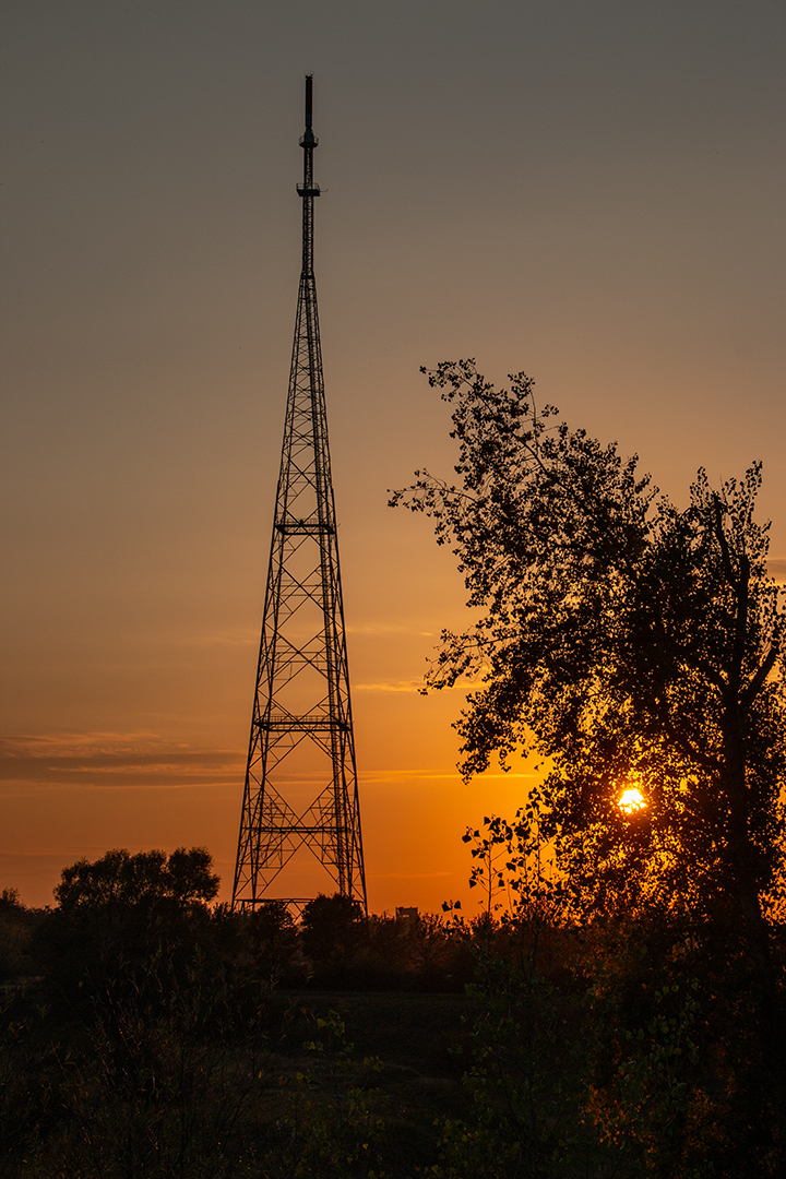 Sonnenuntergang an der Langen Lake... Foto & Bild | architektur ...