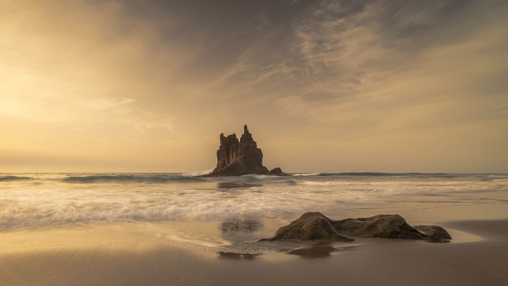 Sonnenuntergang Playa de Benijo 2 Foto & Bild | europe, canary islands ...