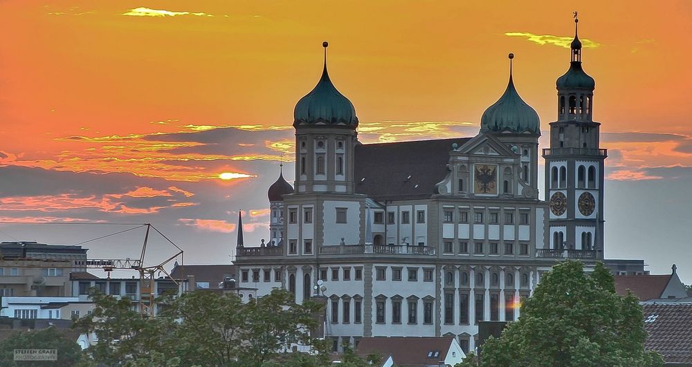 ,, Sonnenuntergang über Augsburg ,, Sonnenuntergang über Augsburg