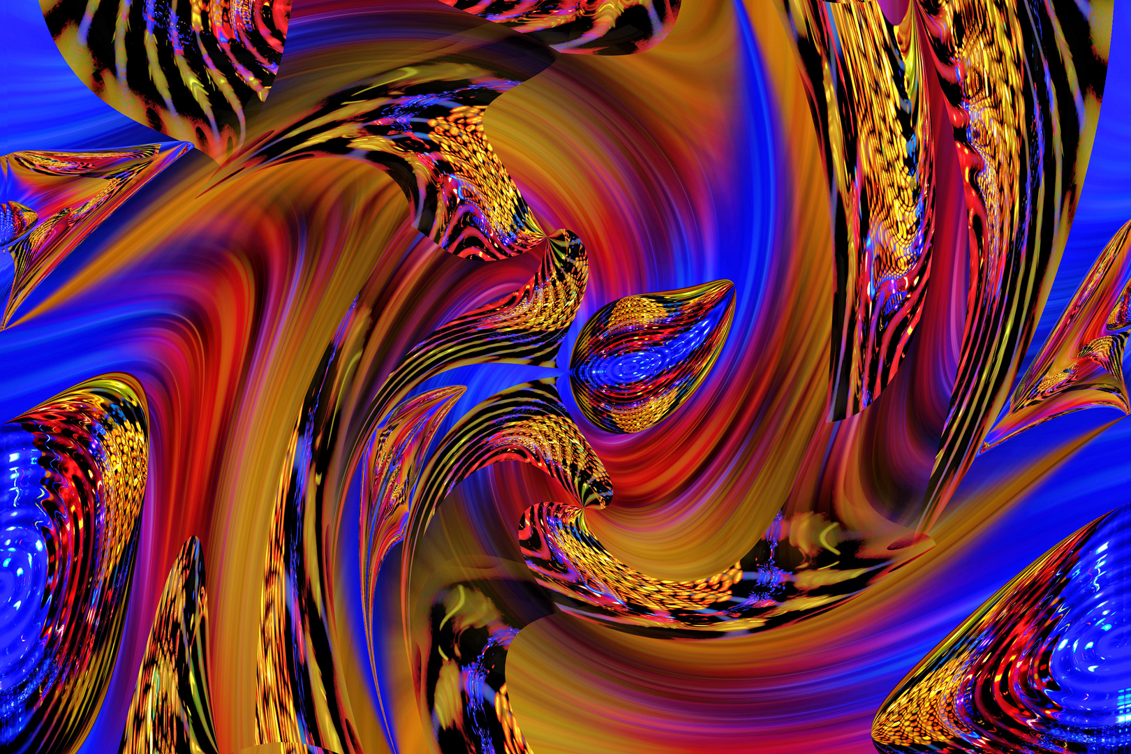 Sonntag abstrakt - Ich mag es wenn die Farben scheinbar genussvoll ...