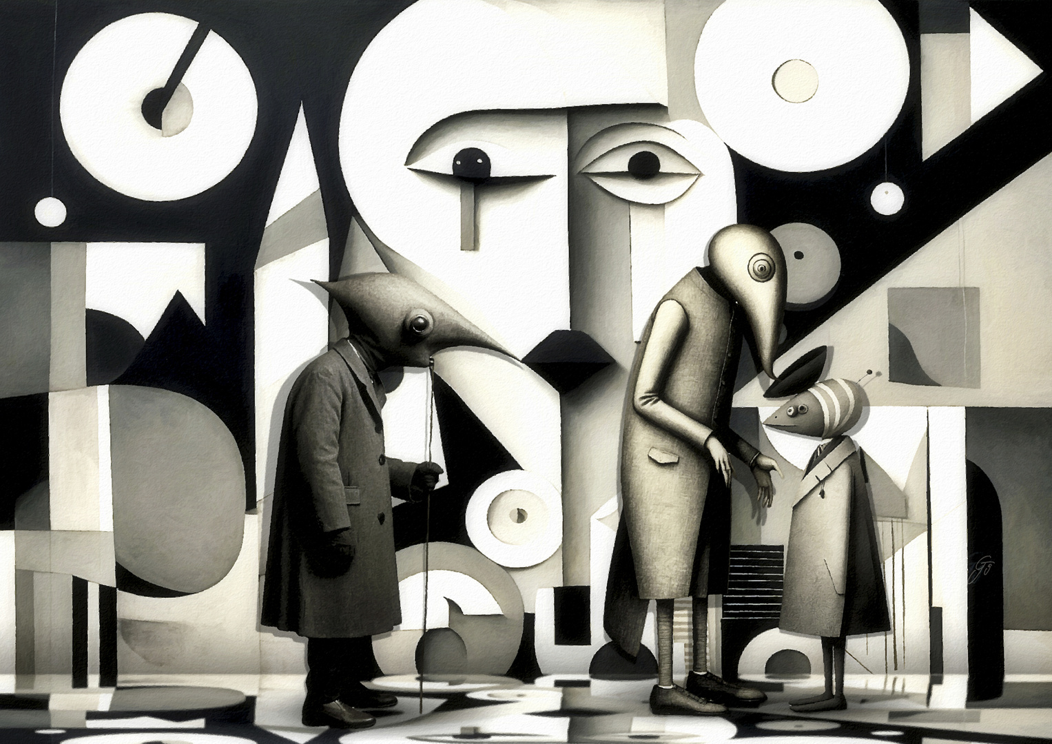 Sonntags im Kunstmuseum Foto & Bild | ki - montagen, ki - fantastisches, ki - fantasy Bilder auf ...