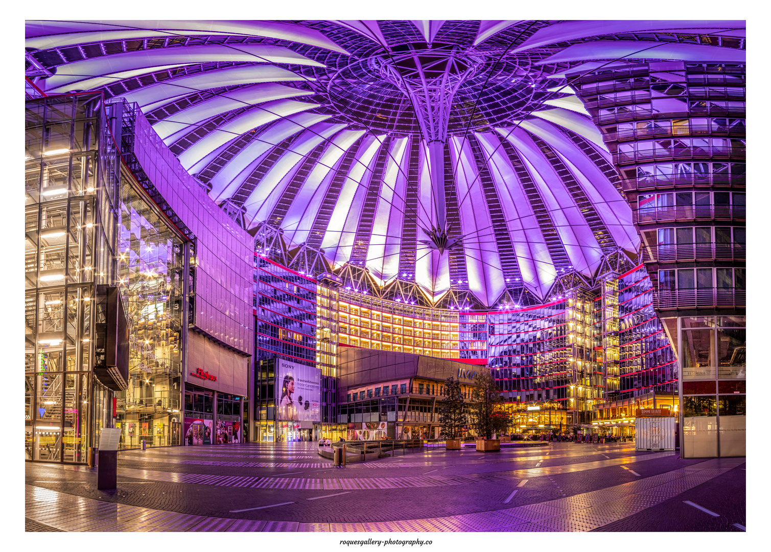 Sony Center Foto & Bild | nacht, berlin, architektur Bilder auf ...