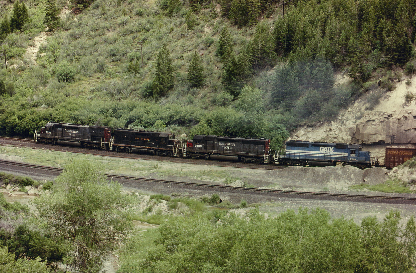 Southern Pacific Güterzug auf dem Weg zum Soldier Summit, Utah Foto & Bild | dampf-, diesel- und ...