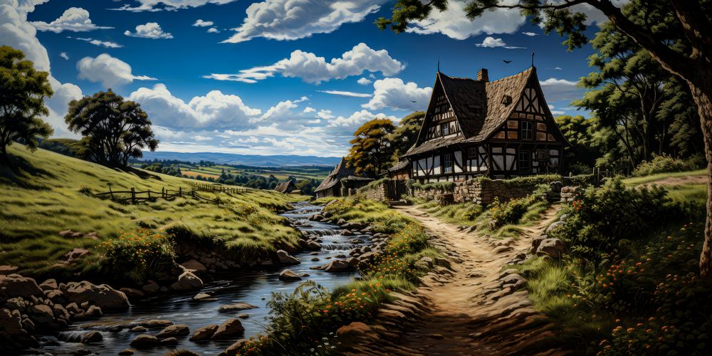 Spätsommer in Kuckuckshausen Foto & Bild | ki - montagen, digiart, spezial Bilder auf fotocommunity