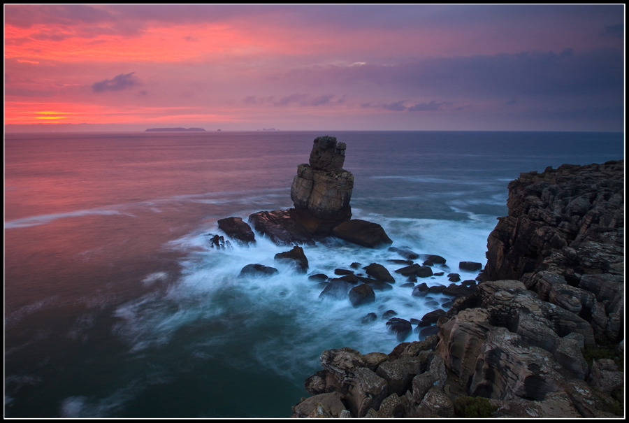 Spektakulärer Sonnenuntergang über dem Atlantik Foto & Bild ...