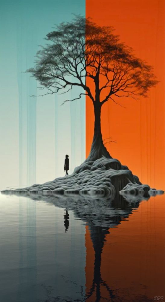 Spiegelung Foto & Bild | ki-generierte bilder, ki-montagen, composing Bilder auf fotocommunity