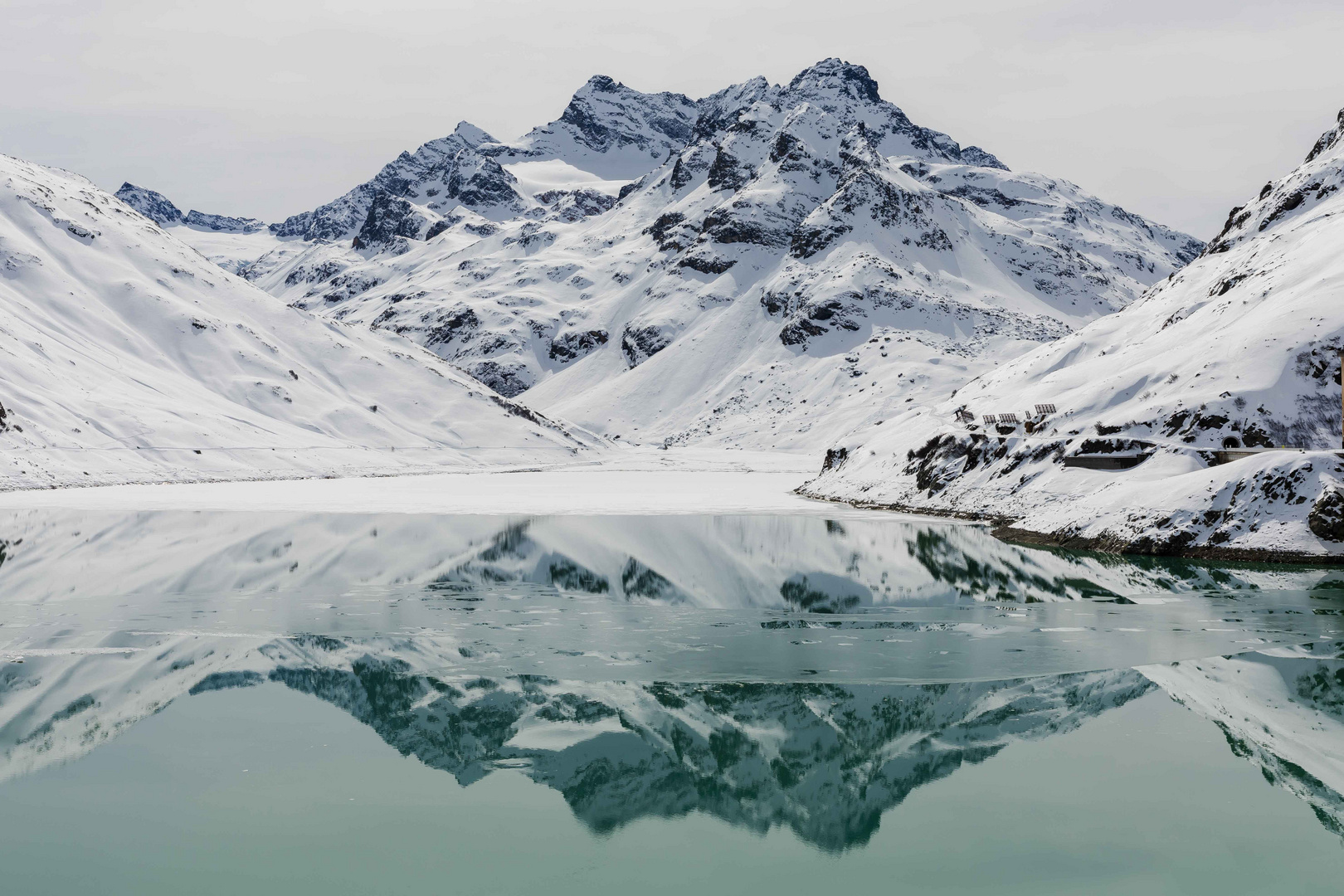 Spiegelung Silvretasee Foto & Bild | landschaft, jahreszeiten, winter Bilder auf fotocommunity