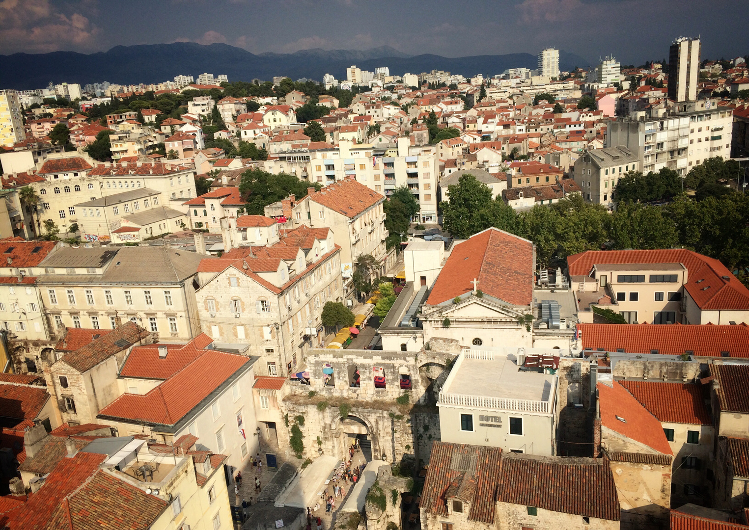 Split von oben Foto & Bild | europe, balkans, croatia Bilder auf ...