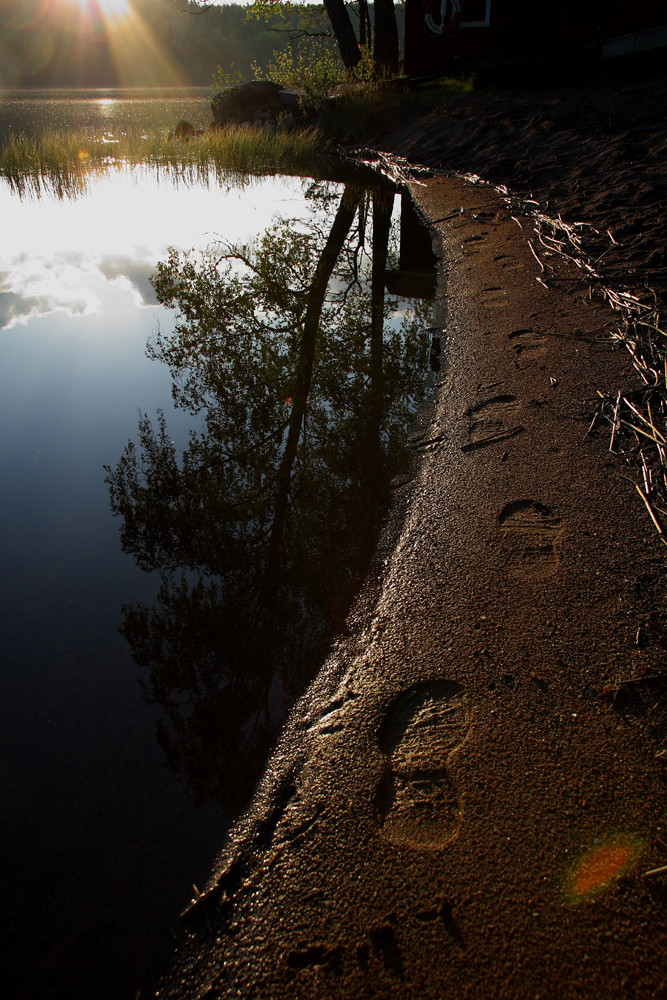 Spuren hinterlassen Foto & Bild | landschaft, bach, fluss & see, see ...