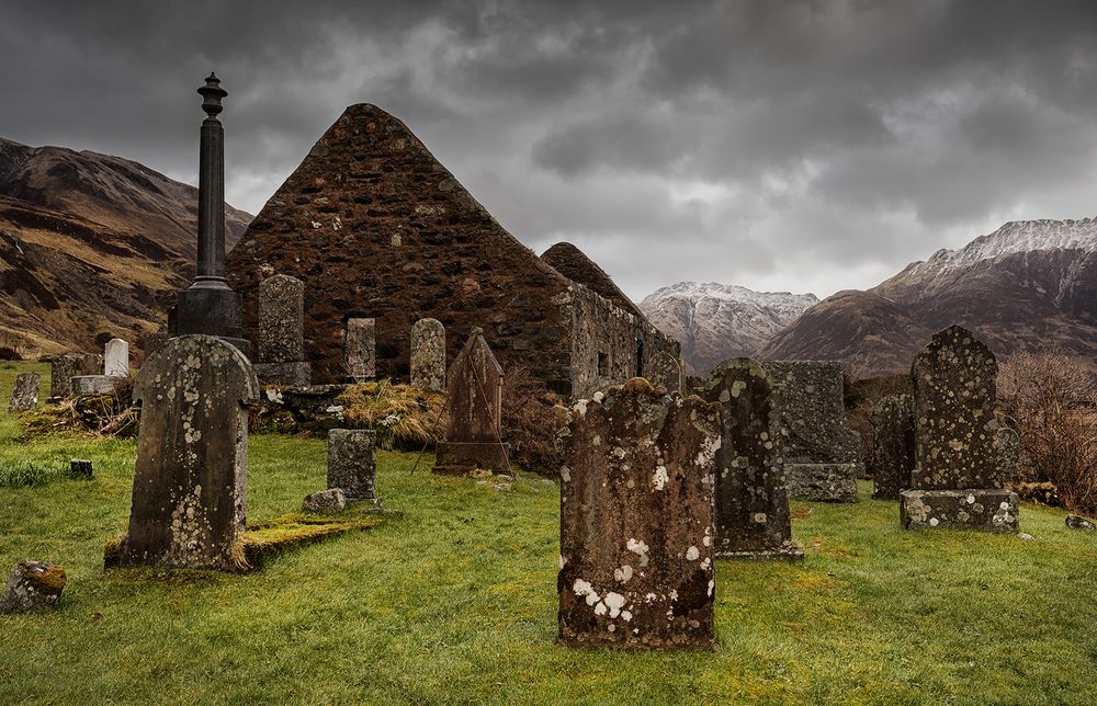 St Dubhthach's Church Foto & Bild | schottland, grab, natur Bilder auf ...