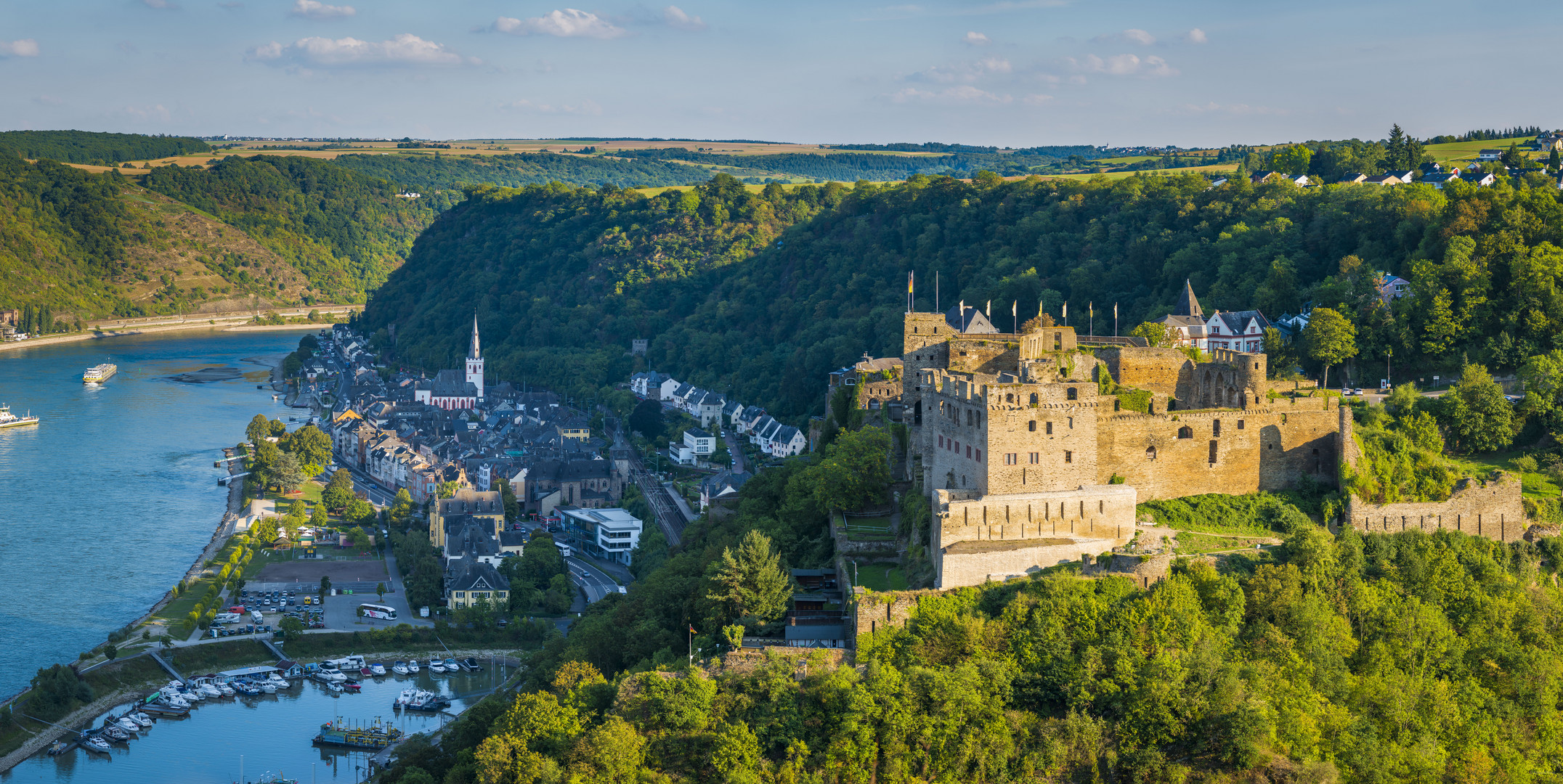 St. Goar mit Festung Rheinfels (12.2) Foto & Bild | weltkulturerbe ...