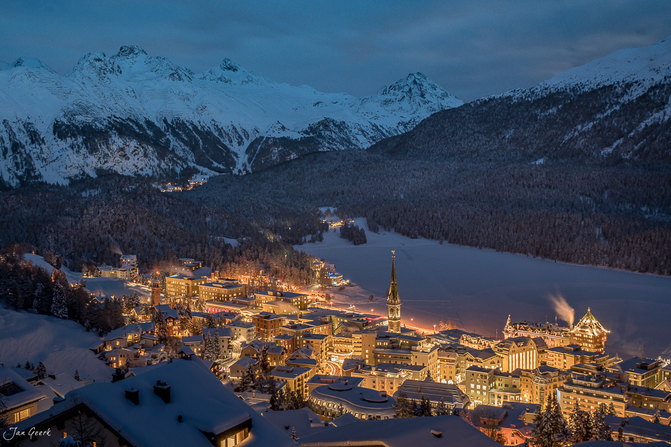 St. Moritz by Night Foto & Bild | architektur, europe, schweiz ...