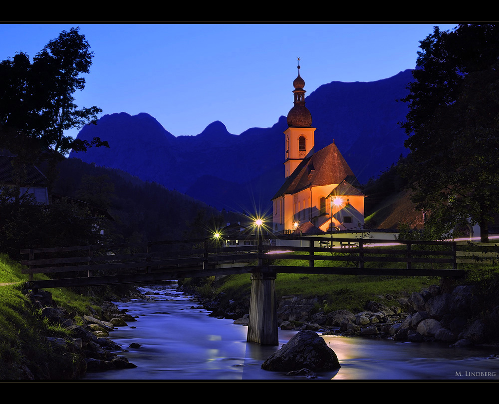 St. Sebastian, Ramsau Foto & Bild | architektur, architektur bei nacht ...