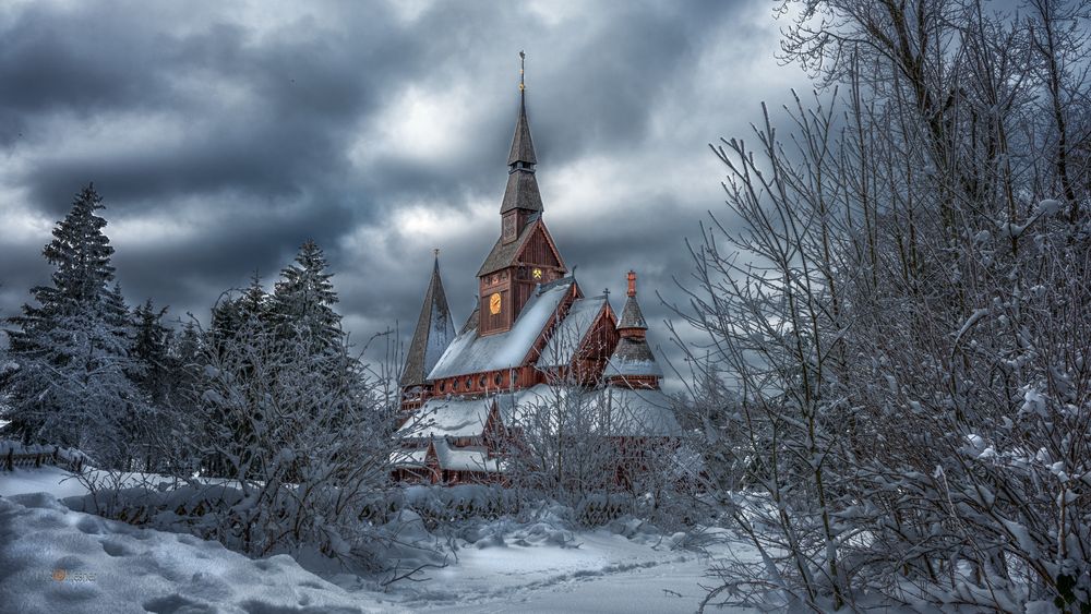 . Stabkirche . Foto & Bild | winter, schnee, kirche Bilder auf fotocommunity