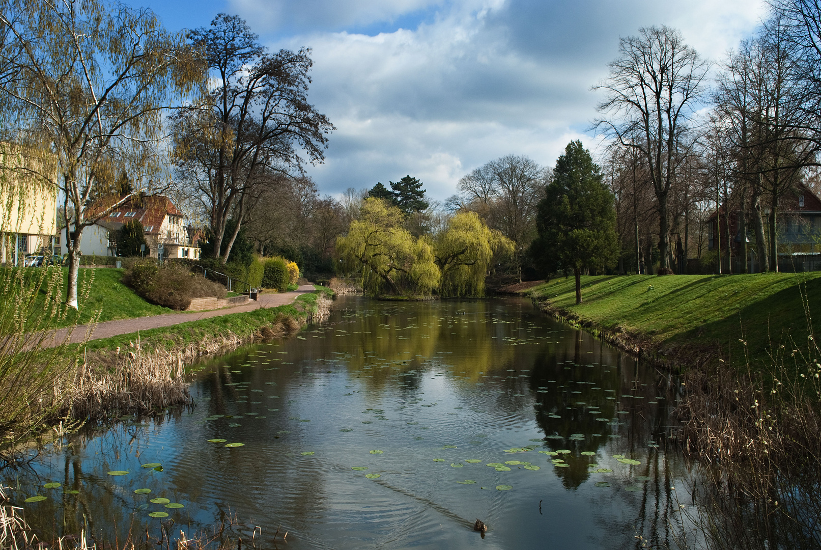 Stadtgraben Nienburg Foto & Bild | deutschland, europe, niedersachsen ...