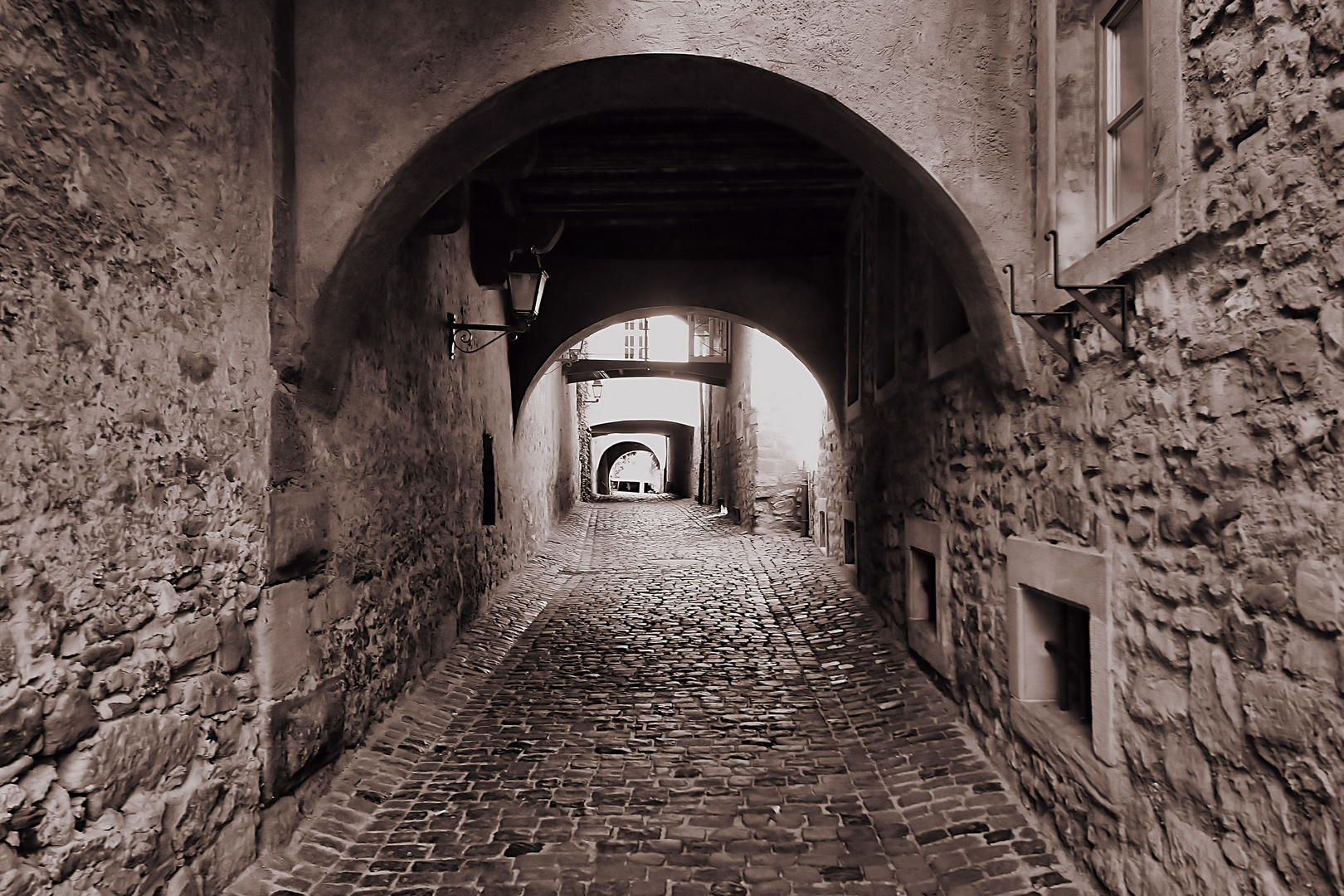 Stadtmauer Freinsheim No. 2 Foto & Bild | fotokunst, monochrome fine ...