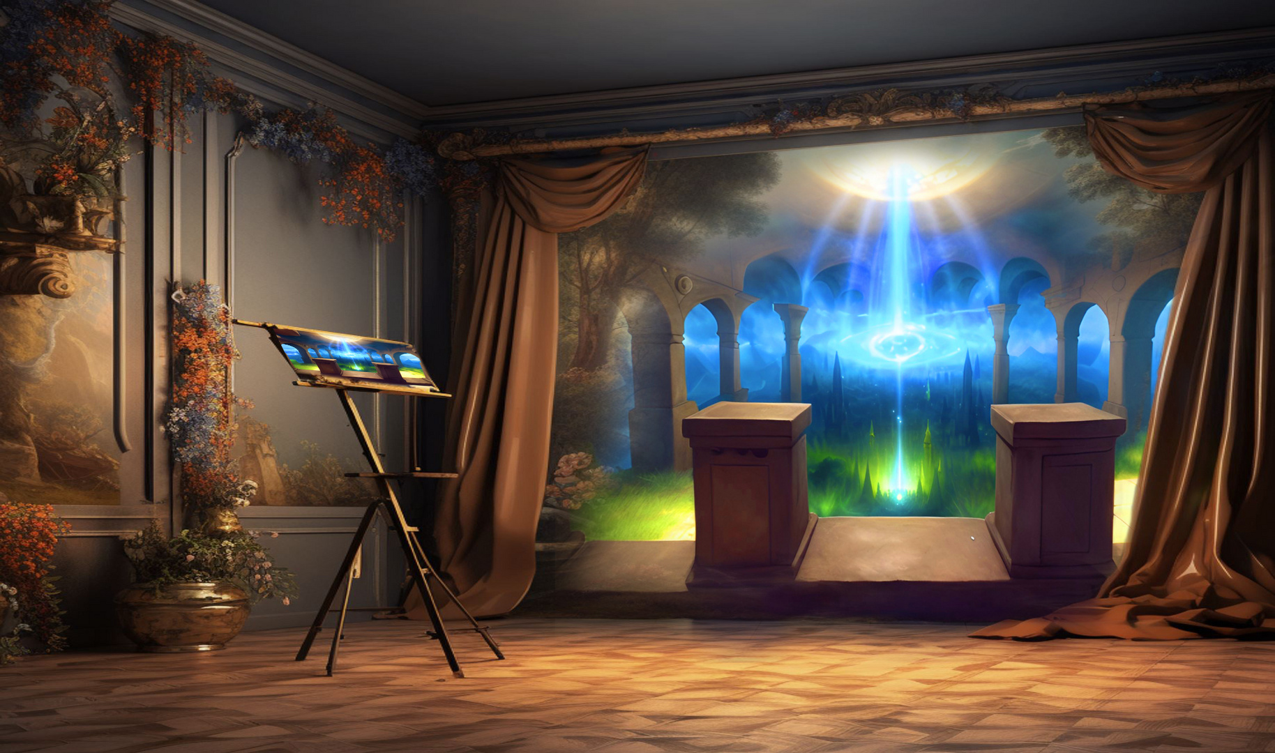 Staffelei Foto & Bild | ki - archiv, ki - montagen, fotos Bilder auf fotocommunity