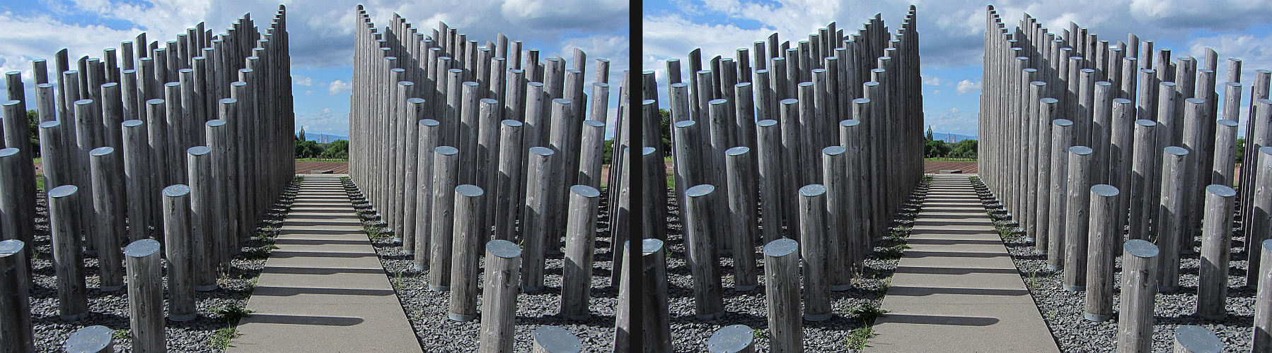 Stangenpyramide (X-Blick) Foto & Bild | stereoskopische raumbilder ...