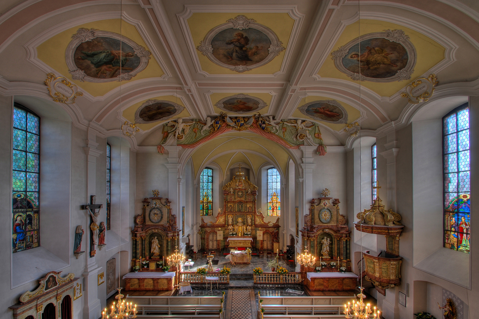 St.Bonifatius Abenheim Foto & Bild | architektur, sakralbauten, innenansichten kirchen Bilder ...