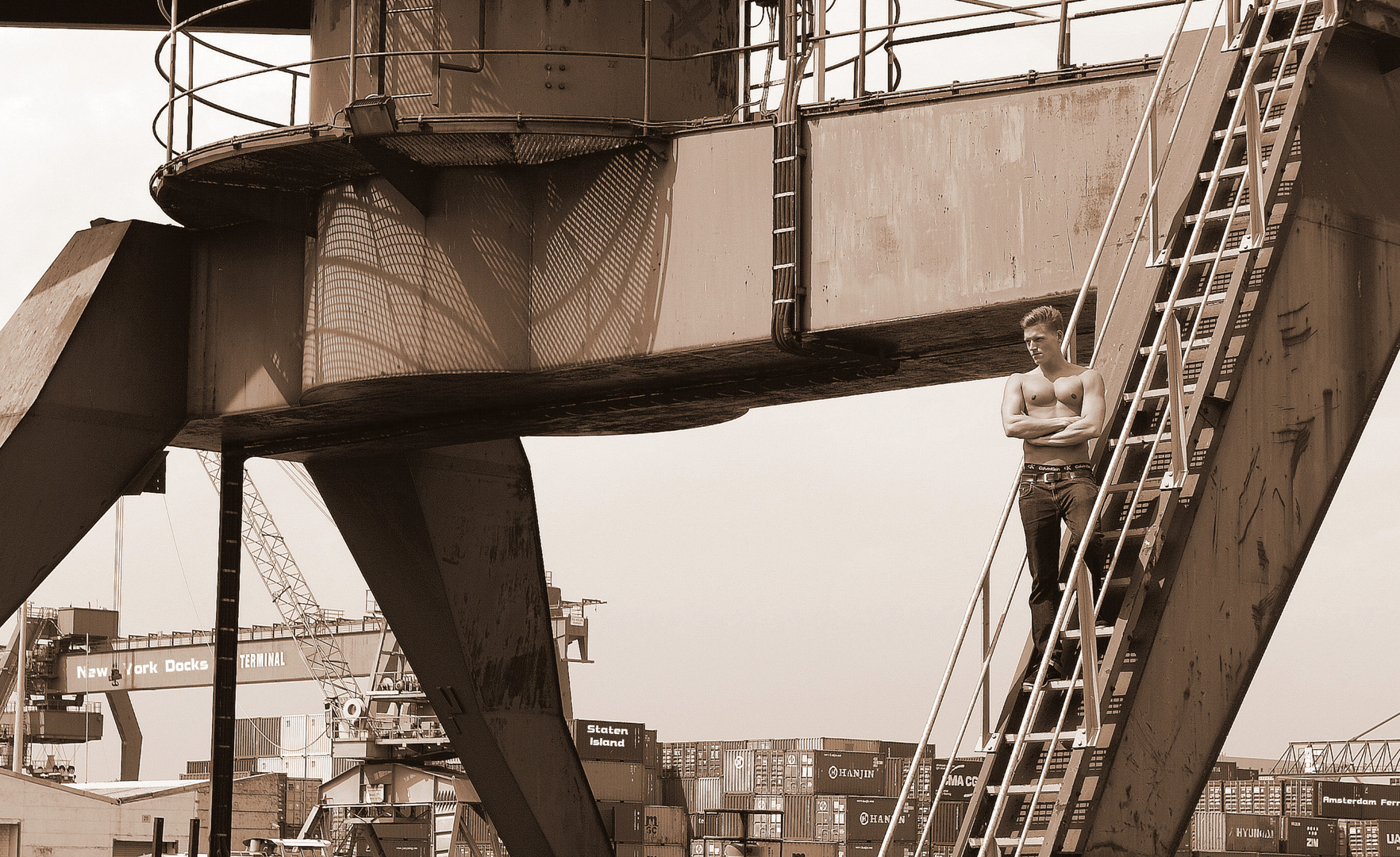 Steelworker Foto & Bild | outdoor, hafen, portrait Bilder auf fotocommunity