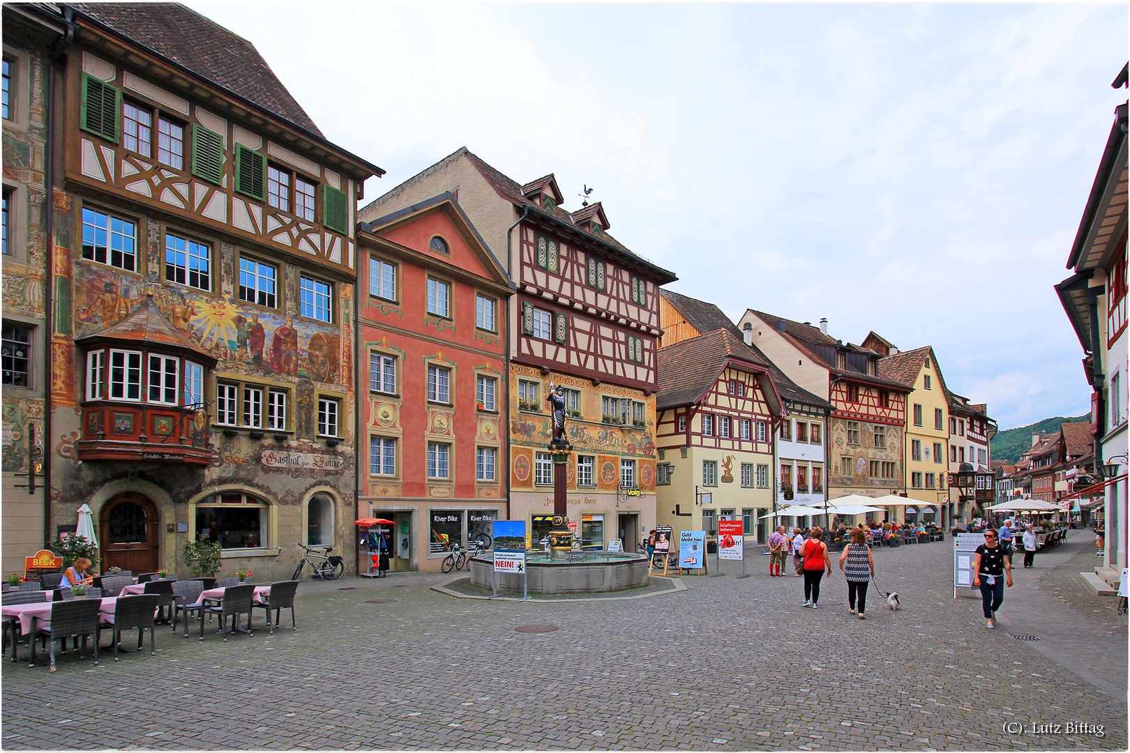 Stein am Rhein - Rathausplatz Foto & Bild | world, historisches ...