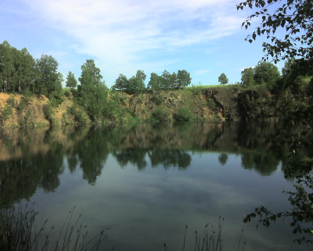 Steinbruch Klinga bei Leipzig Foto & Bild | landschaft, bach, fluss ...