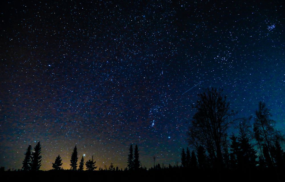 Sternenhimmel am Polarkreis bei - 22 °C Foto & Bild | jahreszeiten ...