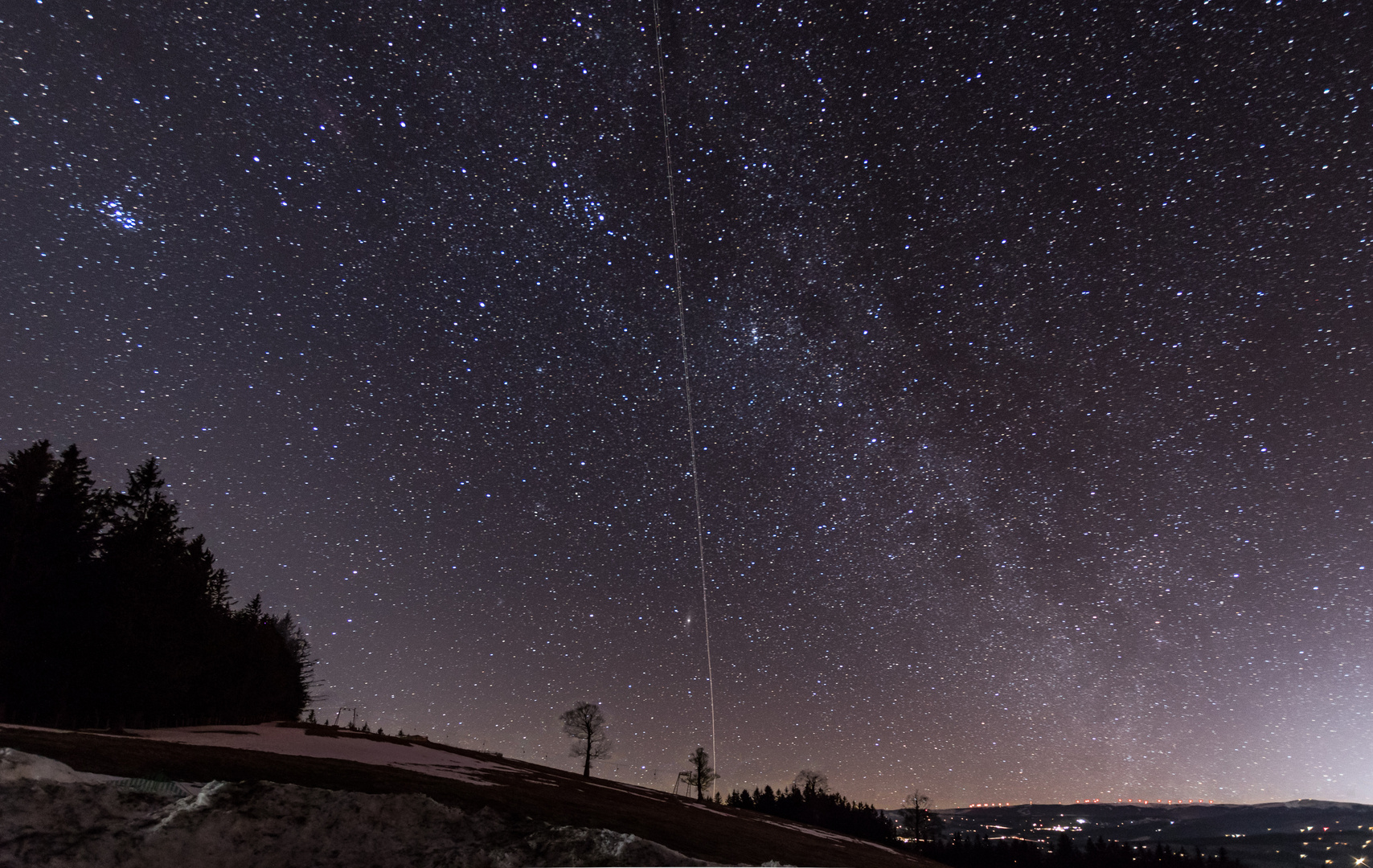 Sternenhimmel mit Landschaft Foto & Bild | anfängerecke - nachgefragt ...
