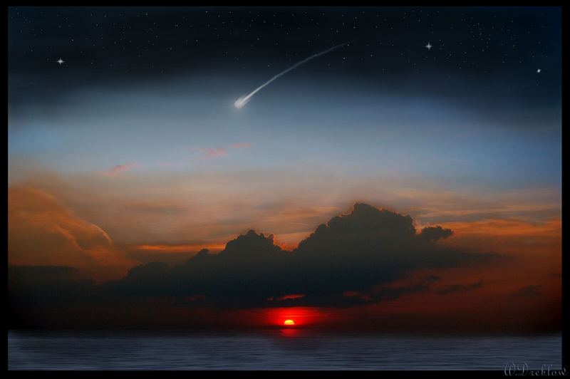 Sternschnuppe Foto & Bild | fotomontage, fantasy mystery, digiart Bilder auf fotocommunity