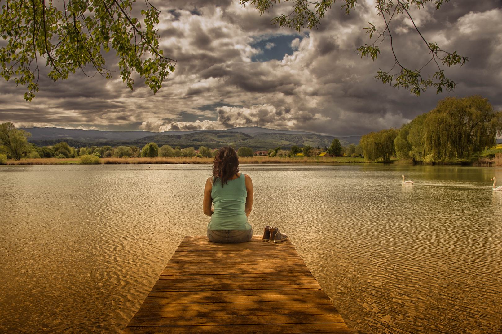 Stille am See Foto & Bild | landschaft, wasser, wolken Bilder auf fotocommunity