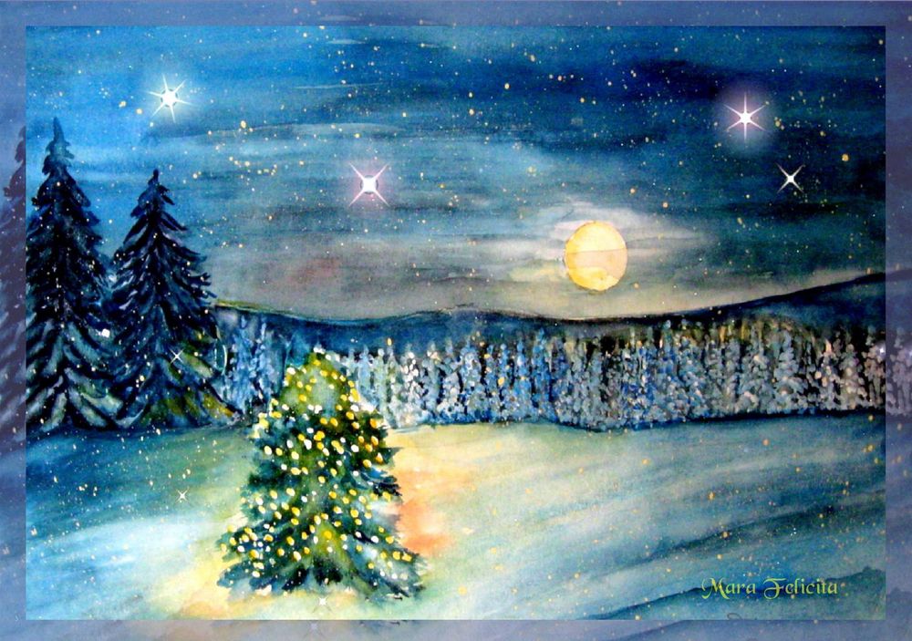 Stille Winternacht ..... Foto & Bild | kunstfotografie & kultur ...