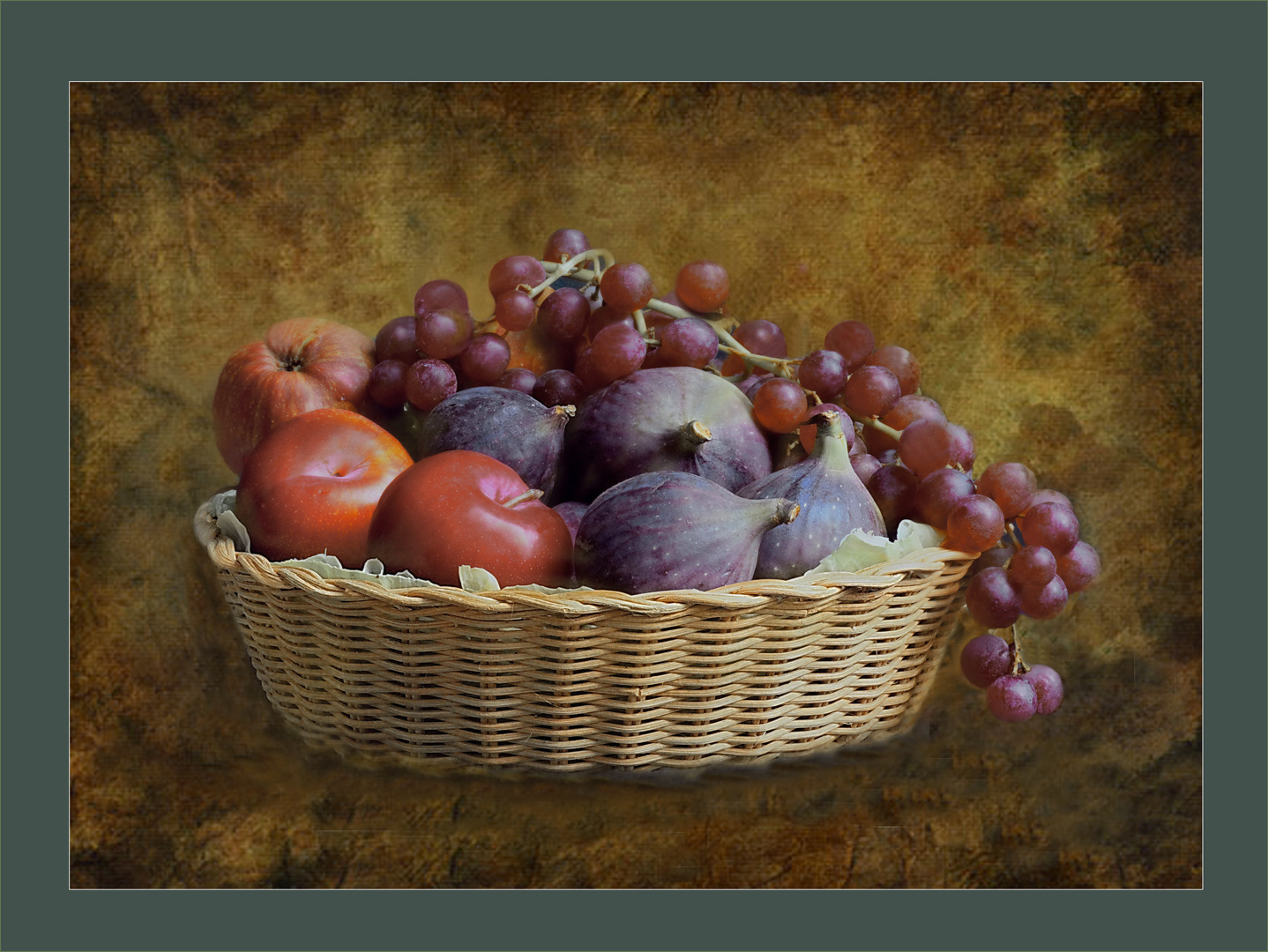 Stillleben Foto & Bild | nature, korb, obst Bilder auf fotocommunity